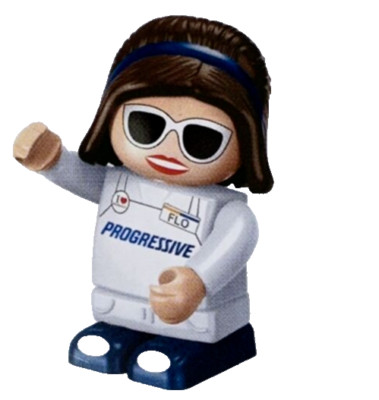 11pc BanBao Flo Progressive Insurance Mini Figurine Building Block ...