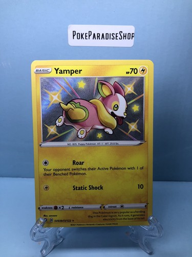 Pokémon TCG Yamper Shining Fates SV039/SV122 Holo Shiny Holo Rare | eBay