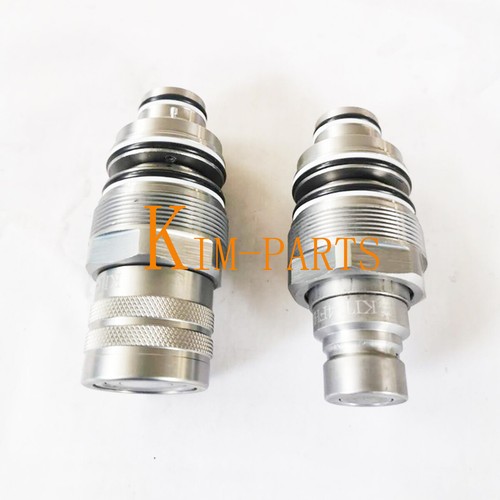 One Set Male & Female Flat Face Coupler Kit 6679837 6680018 For Bobcat ...