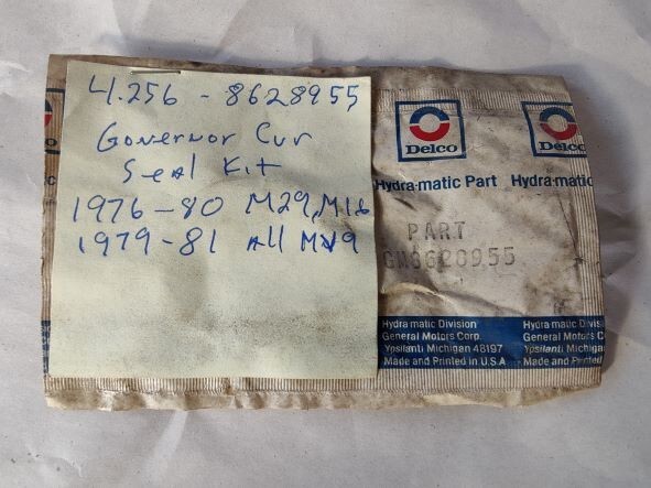 NOS OEM 1978-87 GM TH200 TH200C transmission governor seal kit Delco ...