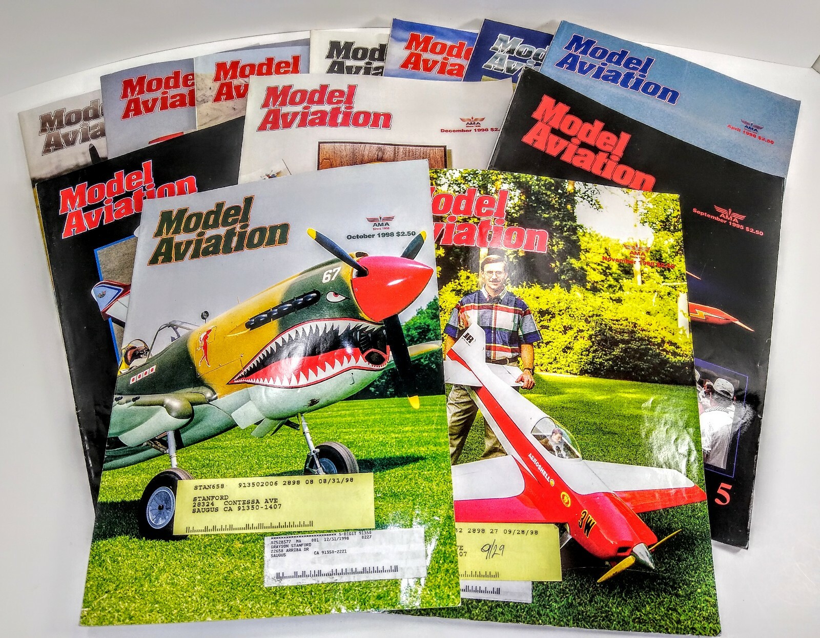 (12) Model Aviation Magazines Lot of 12 Entire 1998 Year Great ...