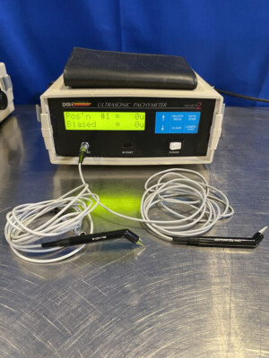 DGH 550 Pachette 2 Ultrasonic Pachymeter W Handpieces AND Calibration ...