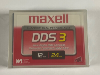 DDS-3 Data Tape 12/24GB 4mm 125m (10pk) - New Factory Sealed | eBay