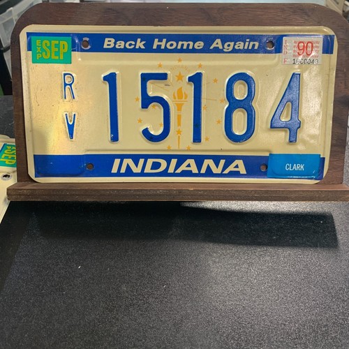1994 Indiana RV License Plate Clark County 15184 | eBay