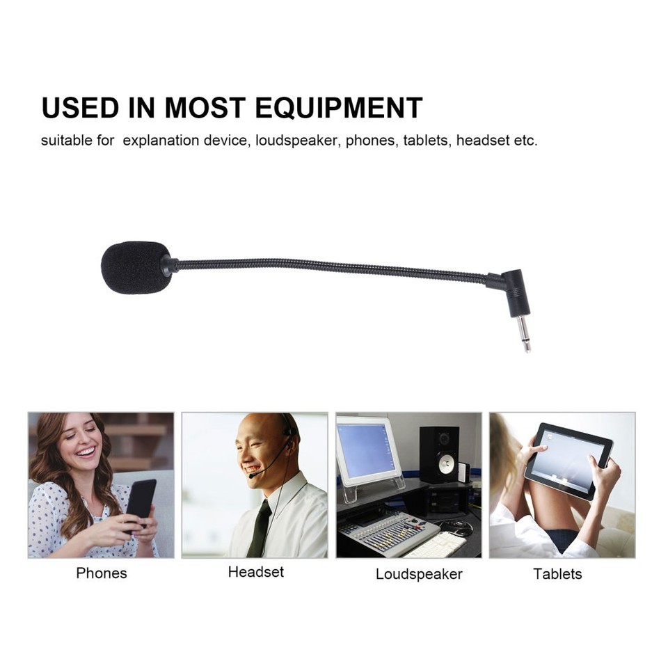 9 pcs Phones Computer Microphone Straight Microphone Portable Small ...