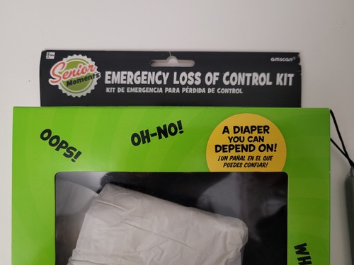 Emergency Loss Of Control Kit Underwear Diaper Kit Over the Hill Funny ...