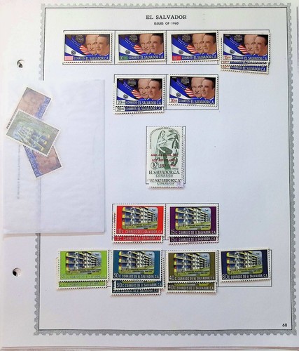 El Salvador Collection On Minkus Album Pages 1960-1970 Near Complete | eBay