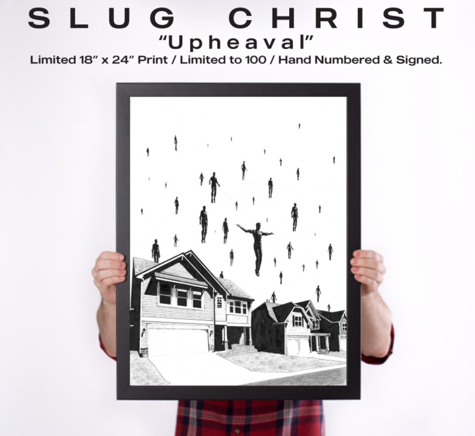 Slug Christ “Upheaval” Art Print 18”x24” Pop Art Surrealism ...