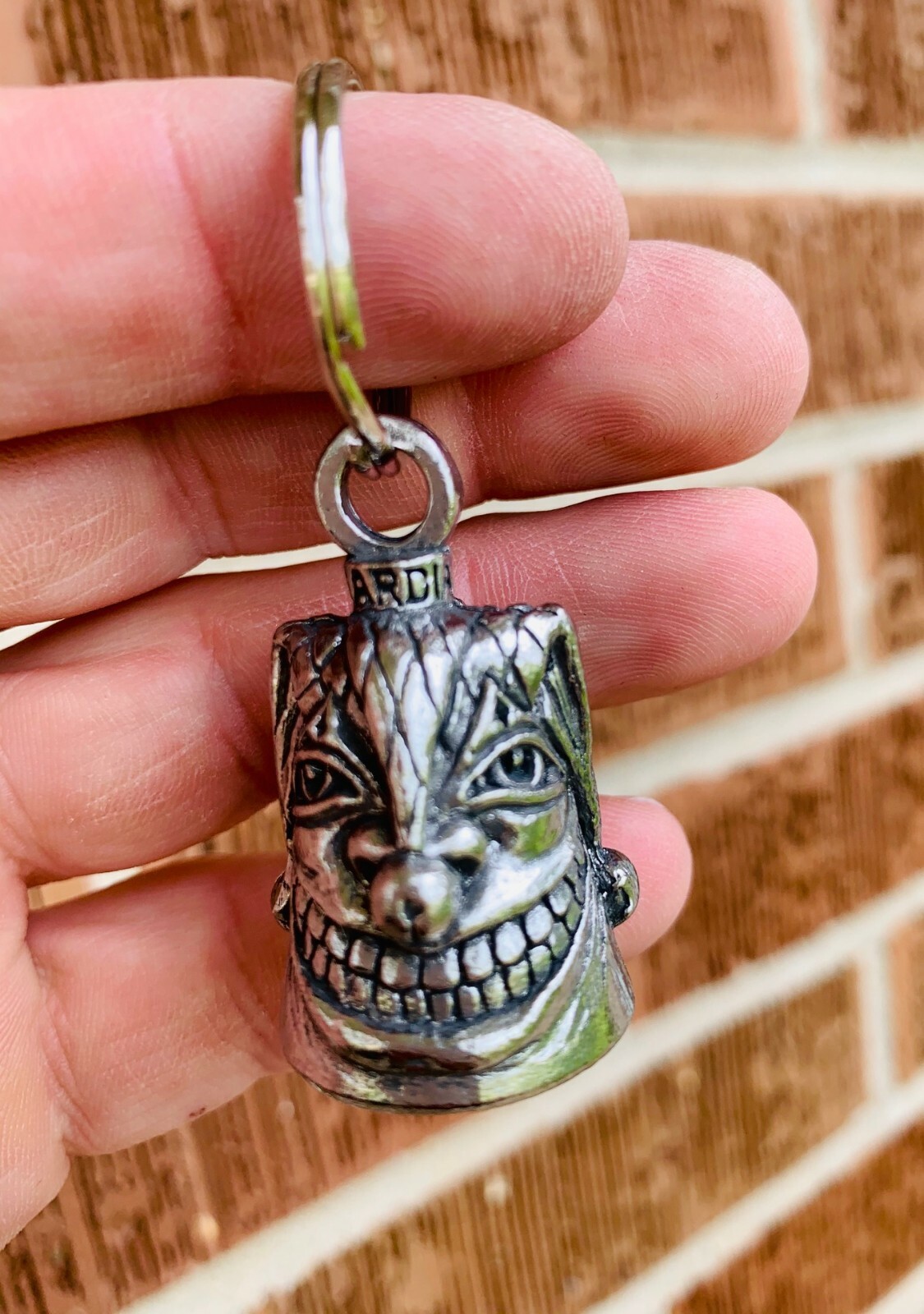 Joker Jester GUARDIAN Bell of Good Luck pet fortune keychain gift fun ...