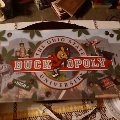 Buckopoly Ohio State Buckeyes Monopoly 100% Complete Board Game Sealed ...