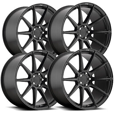 (Set of 4) Niche M147 Essen 18x8 5x112 +42mm Matte Black Wheels Rims 18 ...