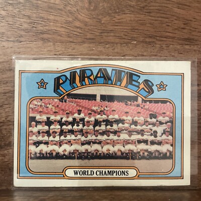 1972 Topps #1 World Champions Pirates VG/VGEX Pirates | eBay