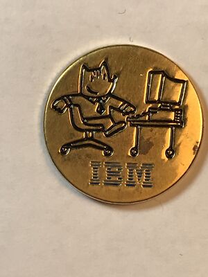 PIN OLYMPIC IBM MASCOT WITH COMPUTER | eBay