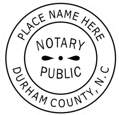 North Carolina | Custom Round Self-Inkin Notary Public Stamp Ideal 400R ...