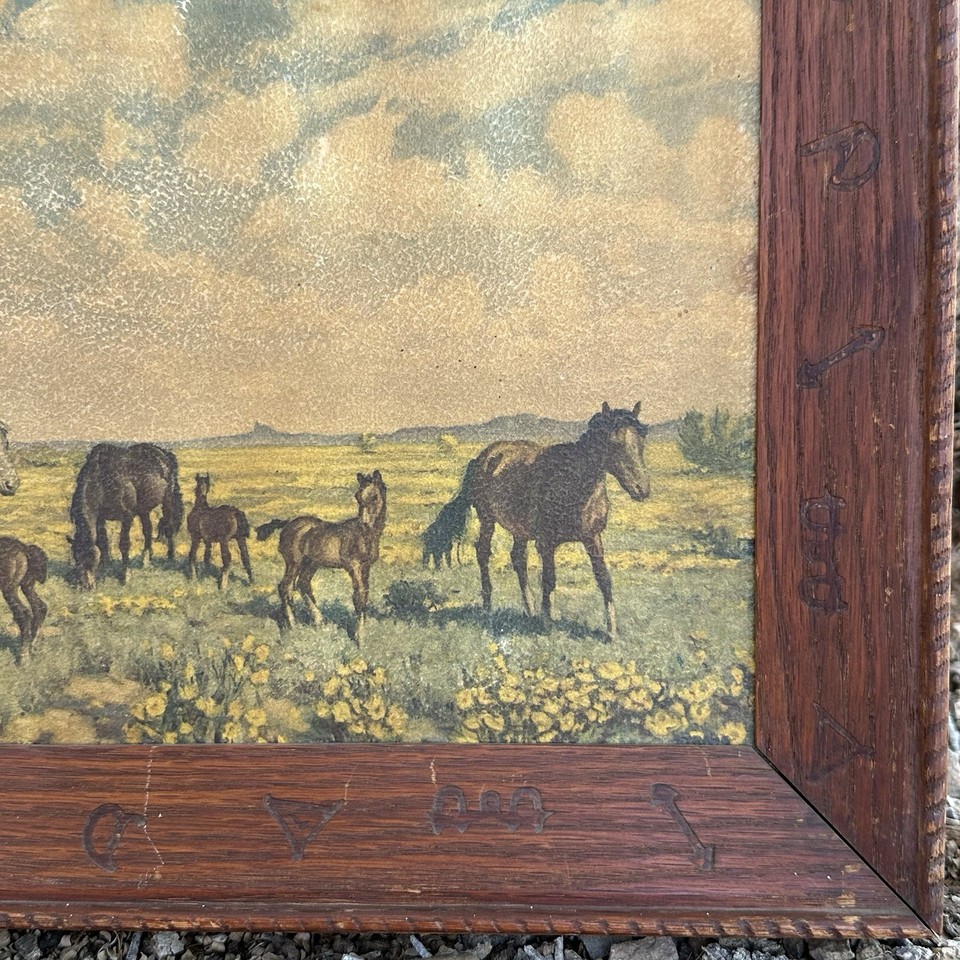 Ray C. Strang 1893-1957 Lot 3 Framed Western Art Oleographs Cattle ...