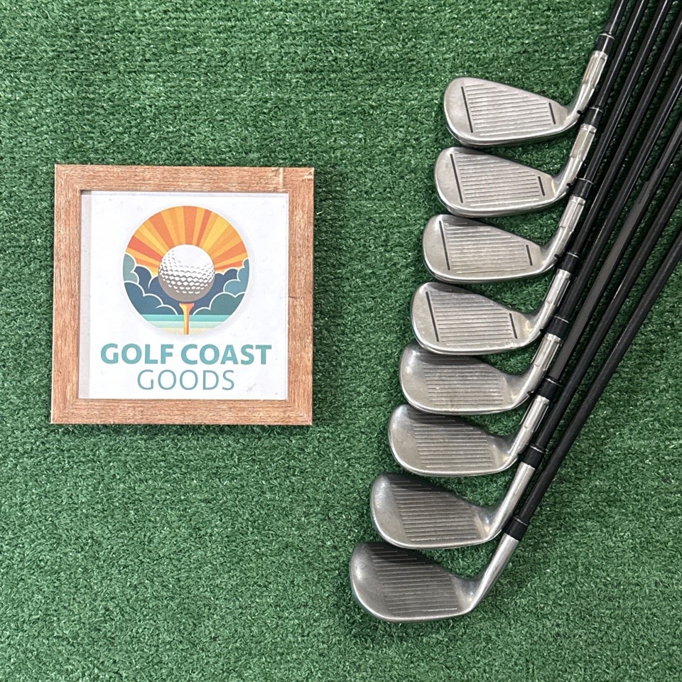 TaylorMade M4 Iron Set 5-PW-AW-SW, ATMOS 6R Regular Flex Graphite, RH ...