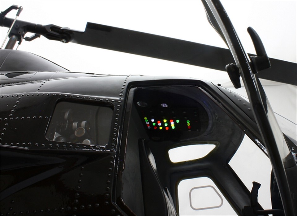 Black 800 Airwolf ARF RC Helicopter Fuselage 800 Size Airwolf V2 KIT ...
