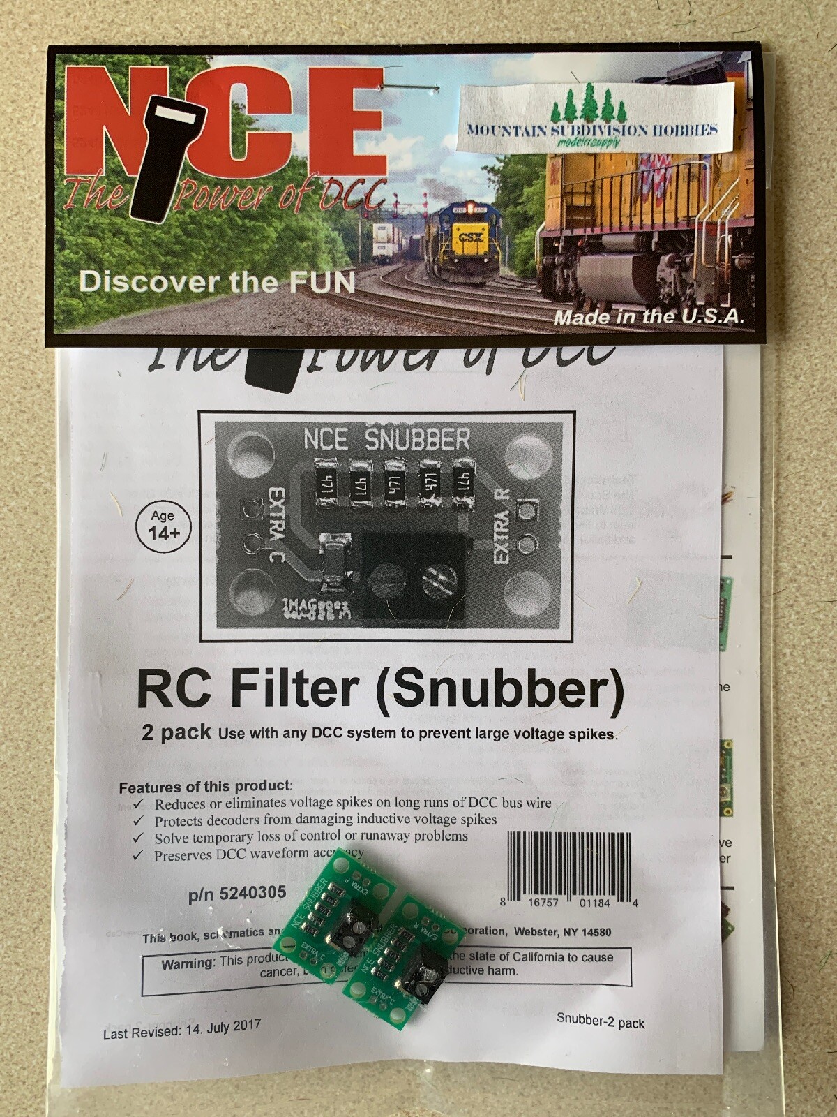 NEW NCE 305 Snubber 2 pack - RC Filter - Prevent DCC Spikes | $5 Offer ...