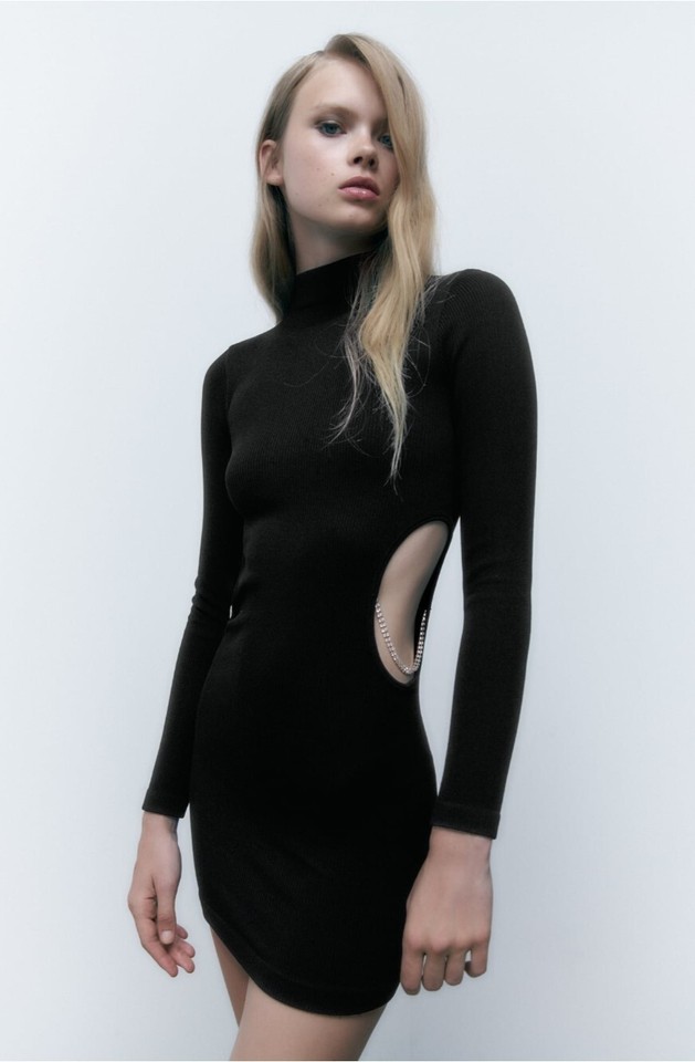 Zara Limitless Contour Collection Seamless Jewel Dress | eBay