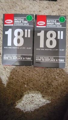 2 Bell Bicycle Inner Tubes 18 Inch 1.75 - 2.25 Inch Width | eBay