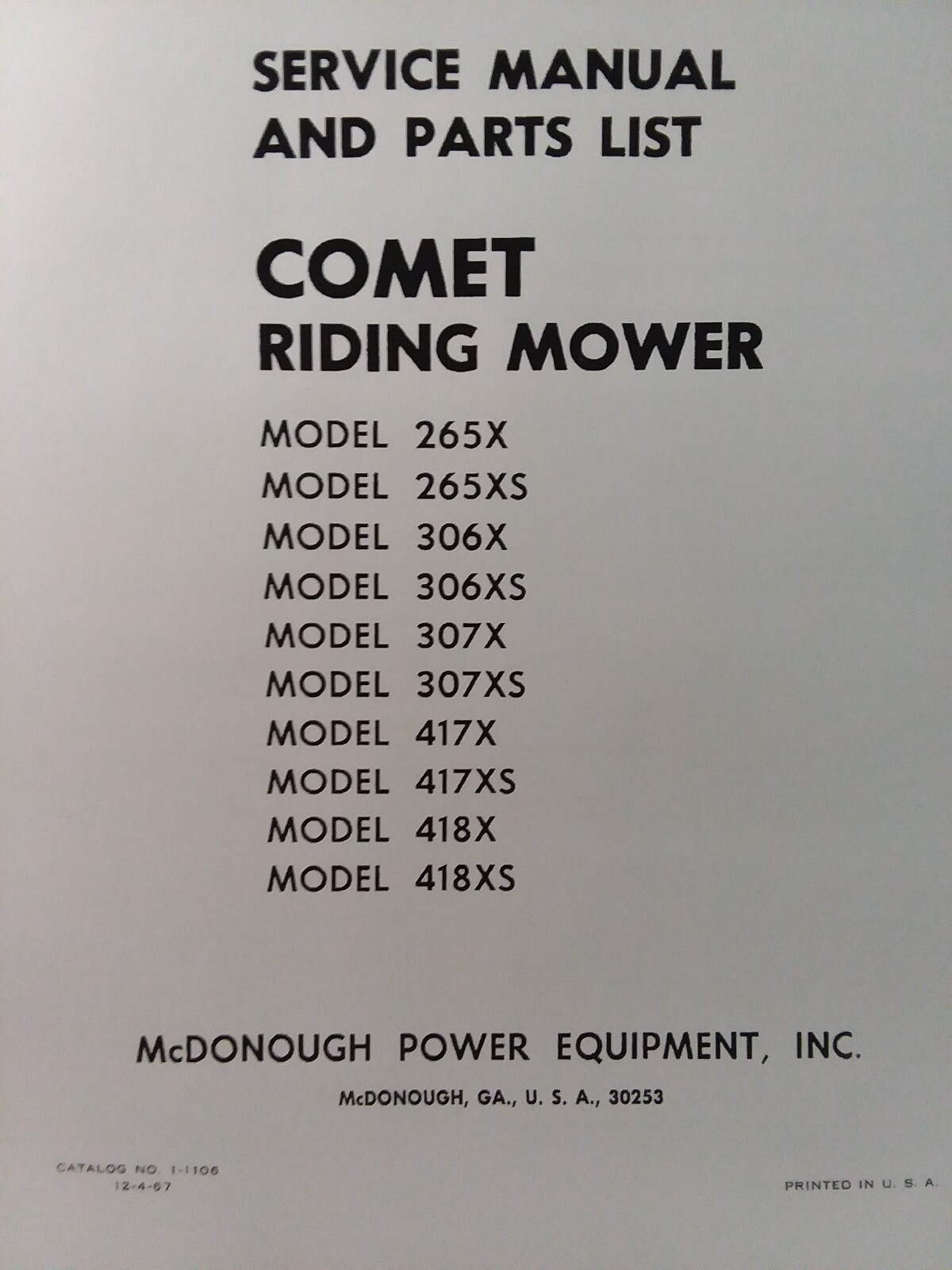 Snapper Comet Riding Lawn Mower Tractor Owner, Service & Parts Manual ...