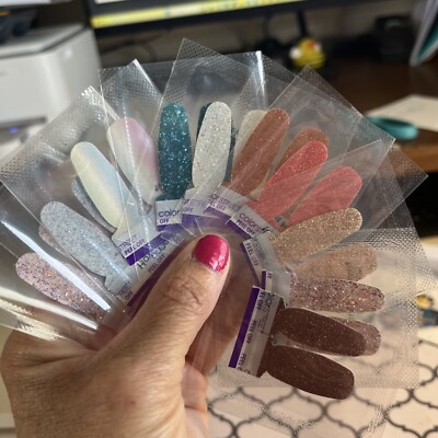 Colorstreet Accent TWOSIES 10 Individual Samples Multi Color glitters ...