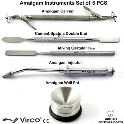 Amalgam Carrier Gun Cement Mixing Spatula Amalgam Well Pot Dental Lab ...