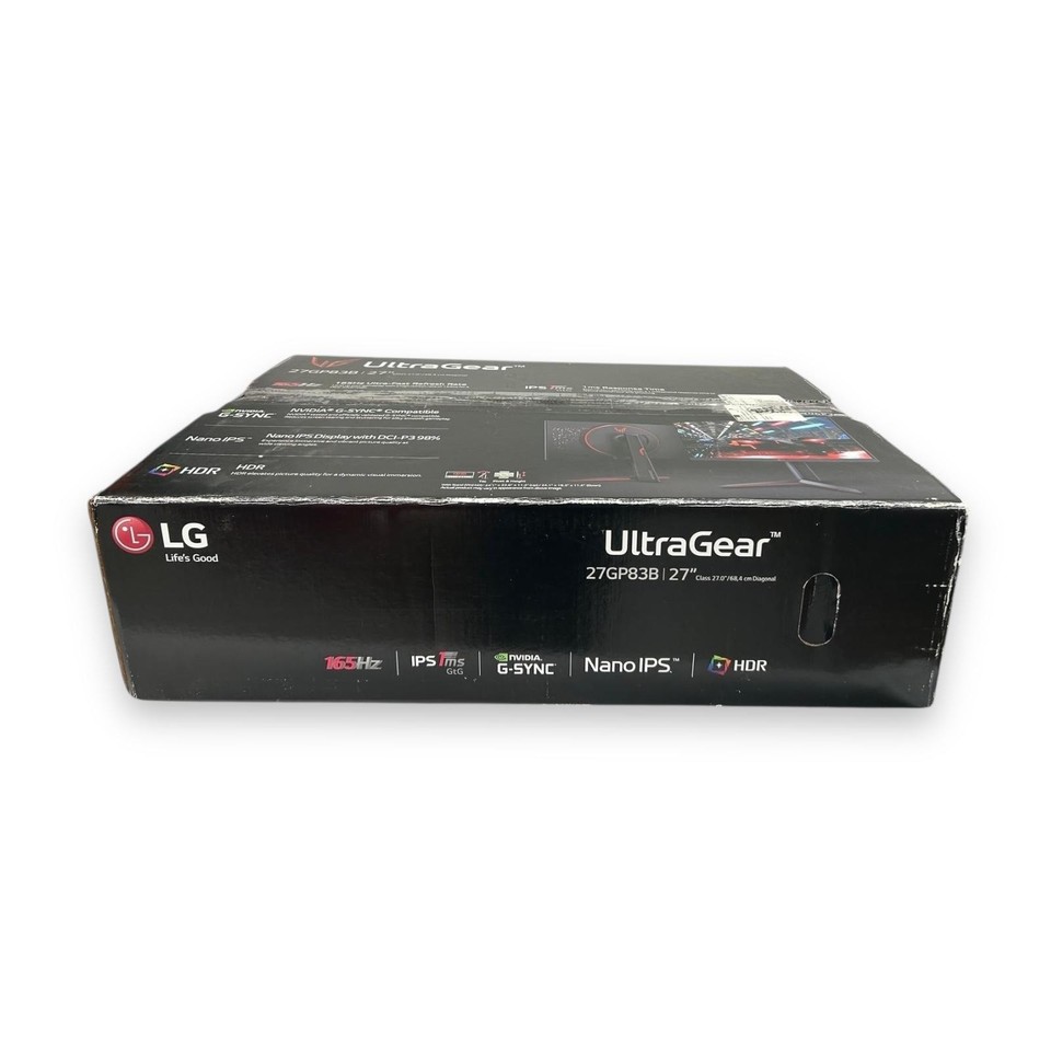LG UltraGear 27" QHD Nano IPS Gaming Monitor 1ms G-SYNC HDR – 27GP83B-B ...