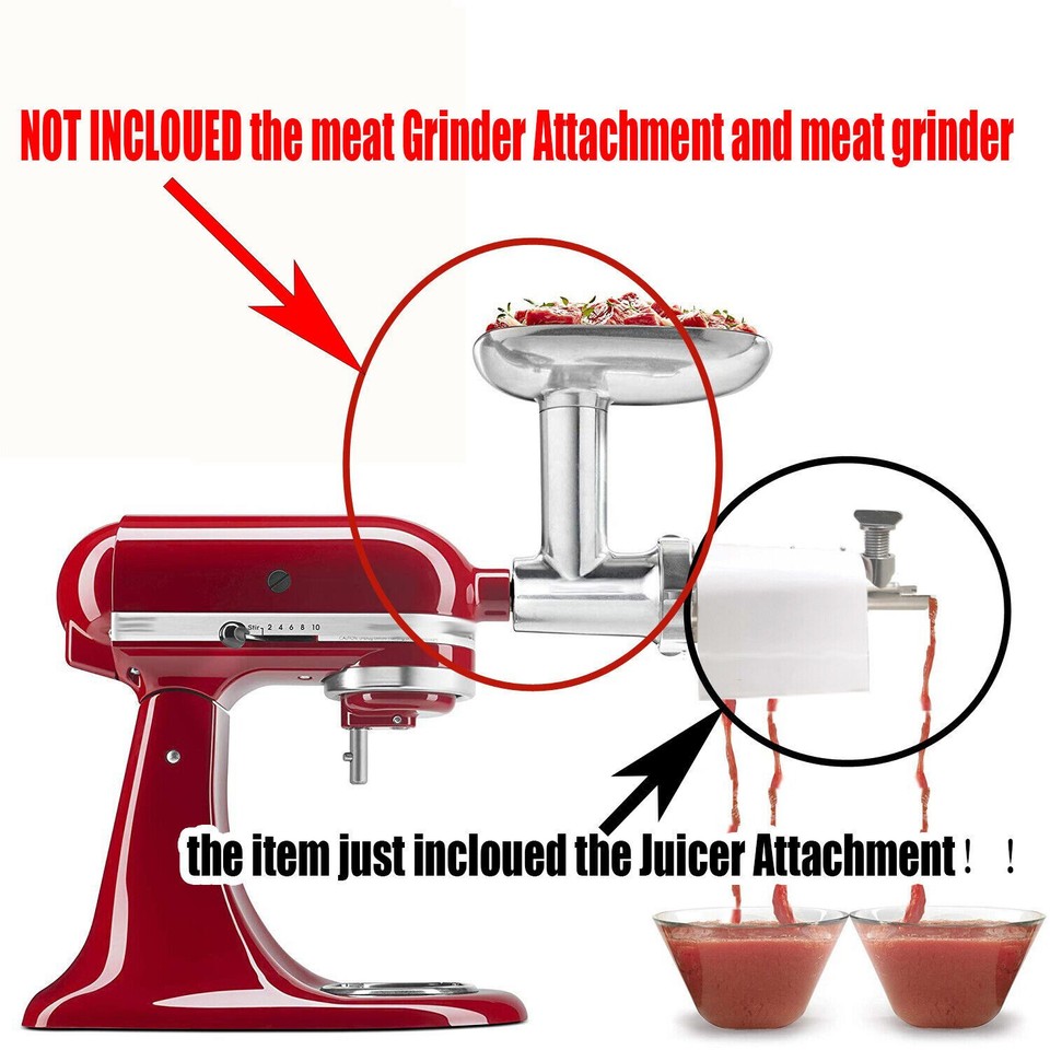 For KitchenAid Meat Grinder Slicer Shredder TOMATO JUICER Stand Mixer ...