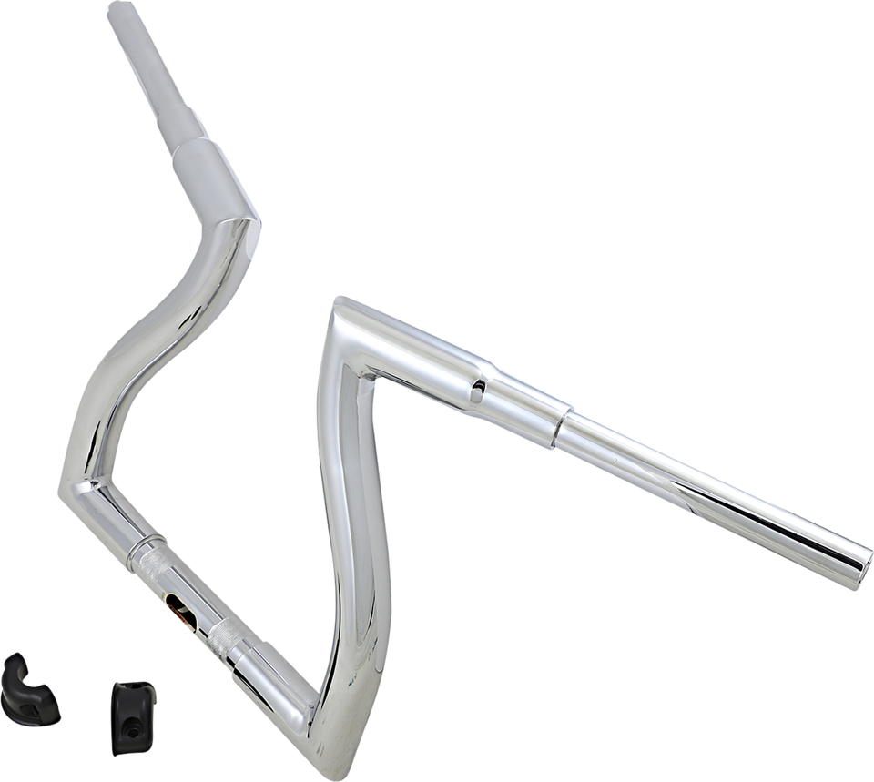 LA Choppers LA-7317-12B Chrome 12" Thresher Handlebar T-Bar Harley FLTR ...