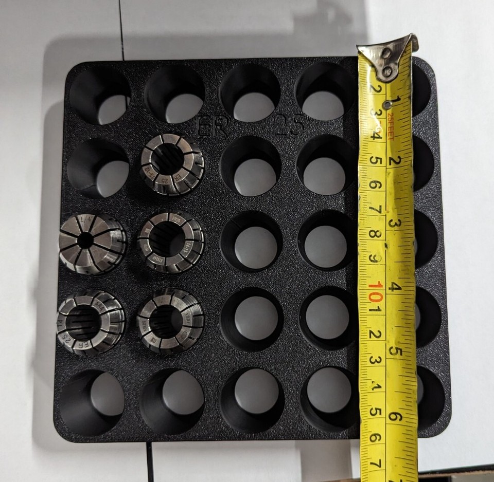 ER-25 Collet Rack Er25 Collet Storage Holder Tray organizer for ...