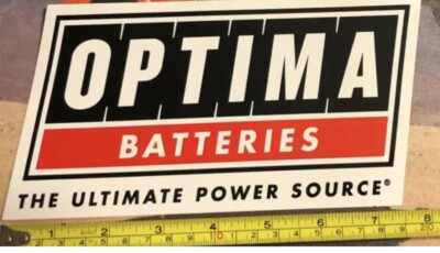 OPTIMA BATTERIES DECAL STICKER racing drags offroad hotrods jdm utv ...