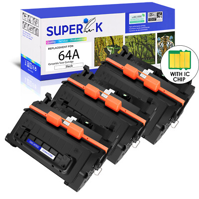 3PK CC364A 64A Toner Cartridge For HP LaserJet P4014nw P4515n P4015n ...