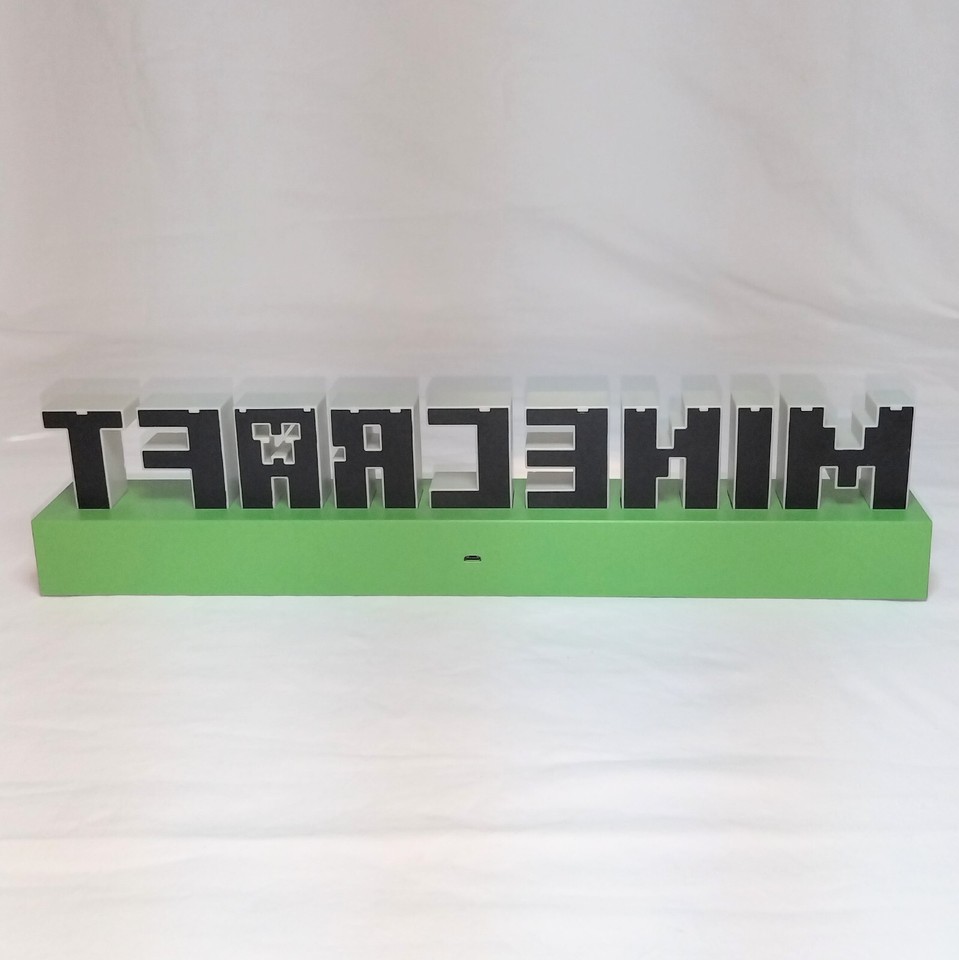 Minecraft Logo Light Officially Licensed, Paladone, 2021 | eBay