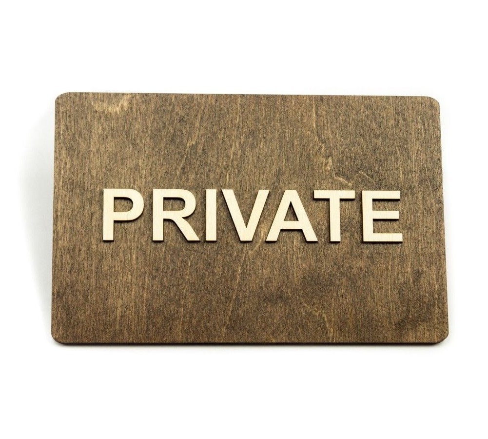 Private Door Sign