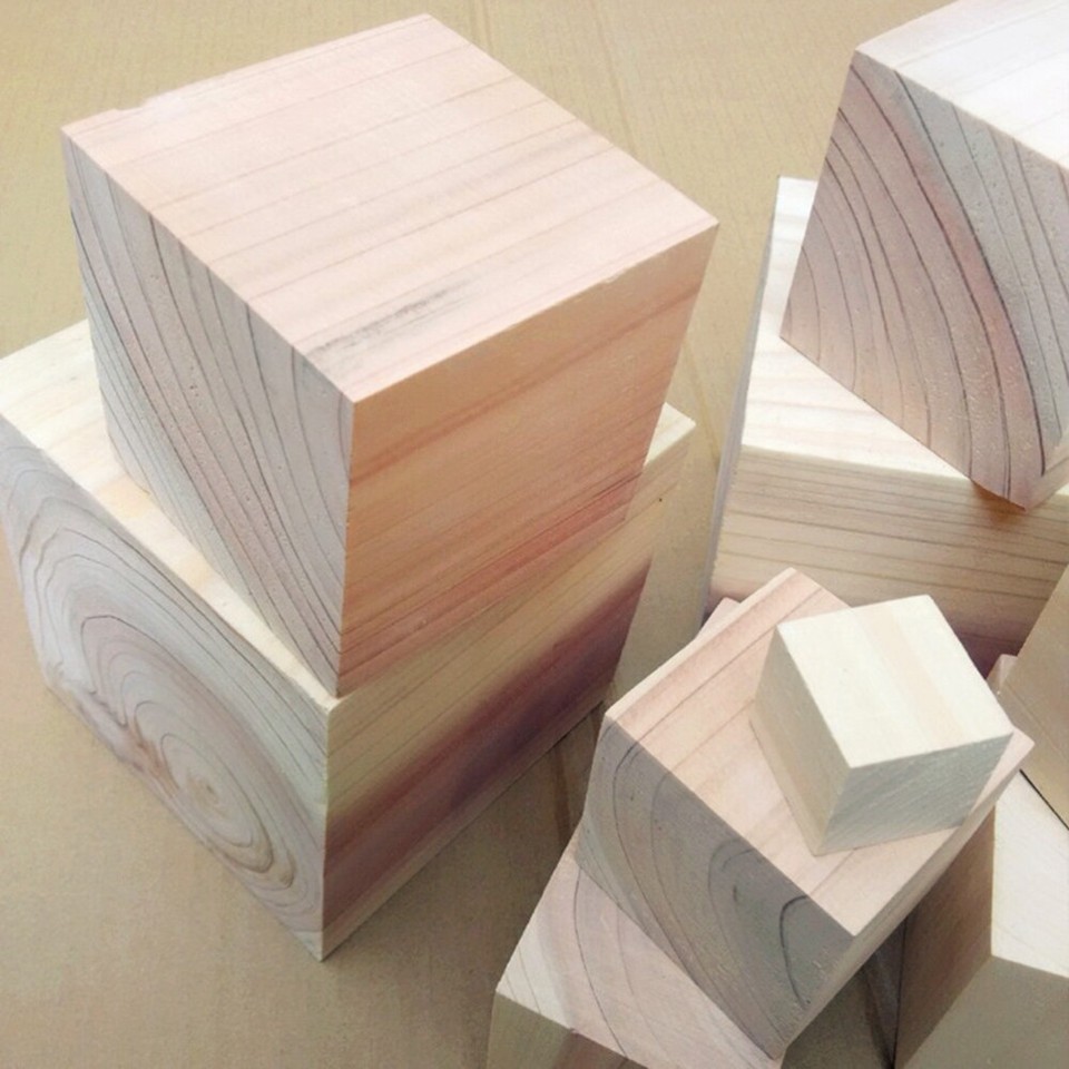 10Pcs 3d wooden cube stackable wood blocks Pine Blocks | eBay