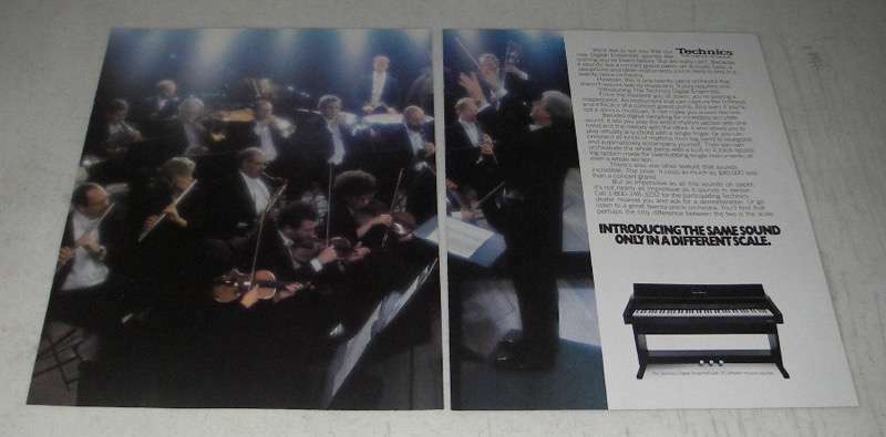 1988 Technics Digital Ensemble Electronic Piano Ad - A Different Scale ...