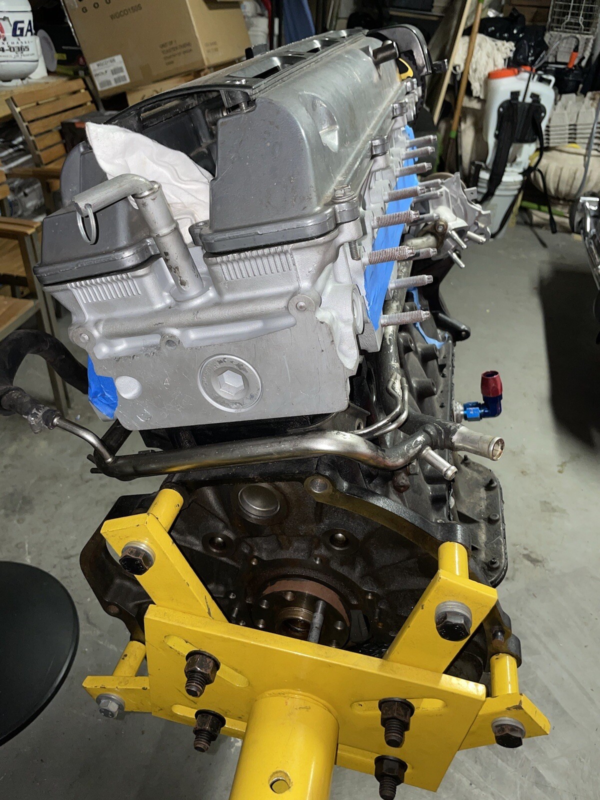Pro-Built Head/Top End Toyota 2JZ-GTE Engine Long Block w/ Rear-Sump ...