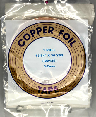 Tiffanytechnik EDCO - Kupferfolie 13/64 kupfer, 5,2 mm 36 YDS ca. 33 ...