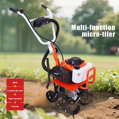Mini Agricultural Four-stroke Gasoline Cultivator Two-stroke Gasoline ...