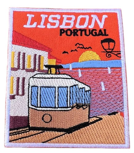 Lisbon Portugal Patch Iron/Sew-on Badge Travel Europe Lisboa Emblem Castle Tram | eBay