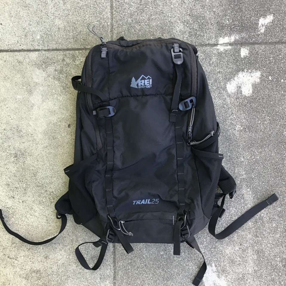 REI Co-op Trail 25 Backpack Black Hiking | eBay