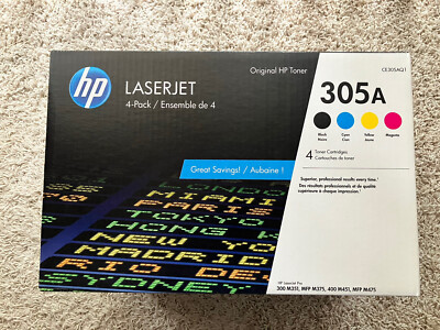 HP 305A(CE305AQ1) Original - Black/Cyan/Mag/Yel Genuine LaserJet ...