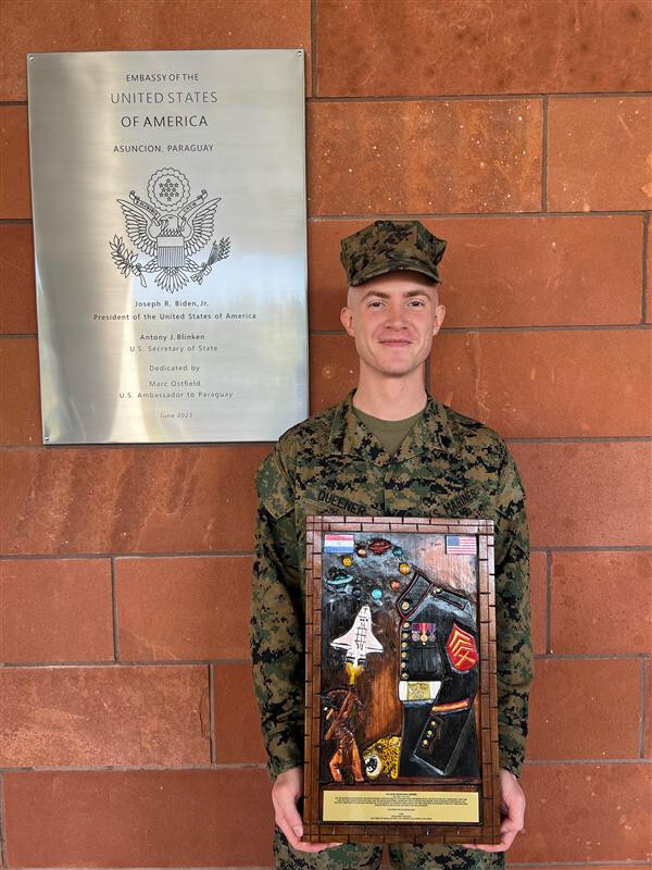 MOS 8156 SECURITY GUARD MSG HAT PATCH CAP US MARINES PIN UP SECURITY ...