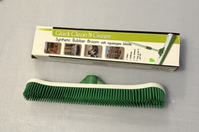 Synthetic Rubber Broom with Built in Squeegee Blade Handle NOT Included ...