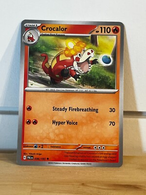 Crocalor 036/193 Paldea Evolved Scarlet Violet Pokemon Card MINT ...