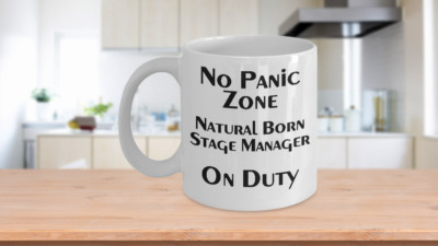 Stage Manager Gifts Stage Crew Mug Natural Born Leader Gift for Theater ...