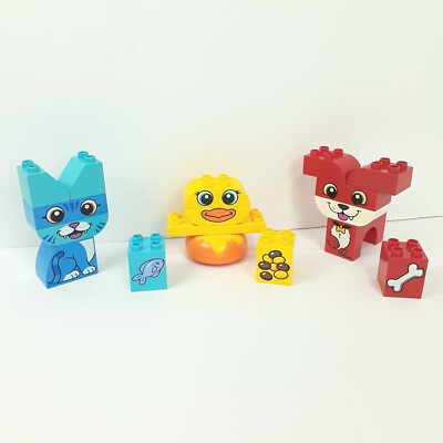 Lego Duplo My First Puzzle Pets Set 10858 Animals Colors 18 pcs Cat ...