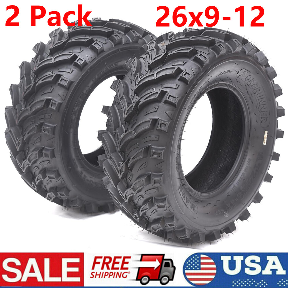 26x9x12 UTV ATV Tires 26 9 12 All Terrain Tyres | 6PR | Pair of 2 | MM ...