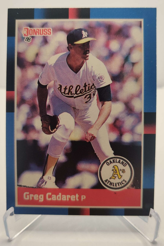 1988 Donruss Baseball #528 Greg Cadaret Oakland Athletics baseball card ...